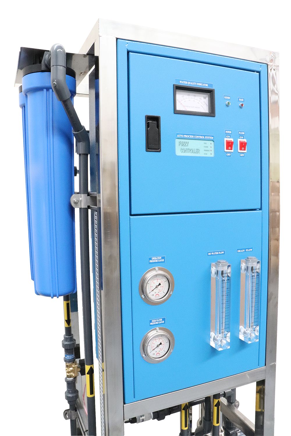Industrial Reverse Osmosis Water Filter System 1500GPD | 5600L/Day 4L ...